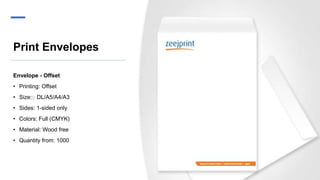 Zeejprint Online printing Shop Digital & Offset Printing Service in ...