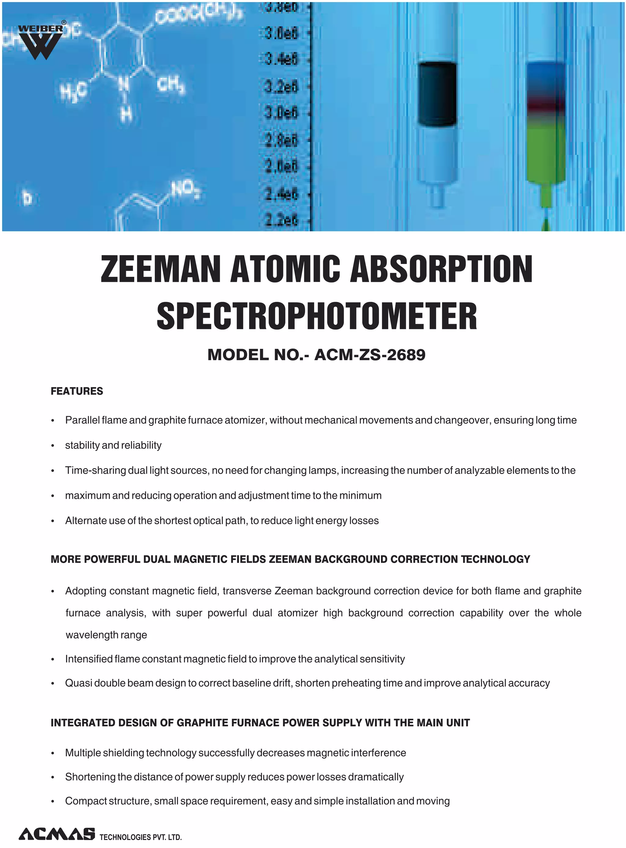 Zeeman Atomic Absorption Spectrophotometer by ACMAS Technologies Pvt ...