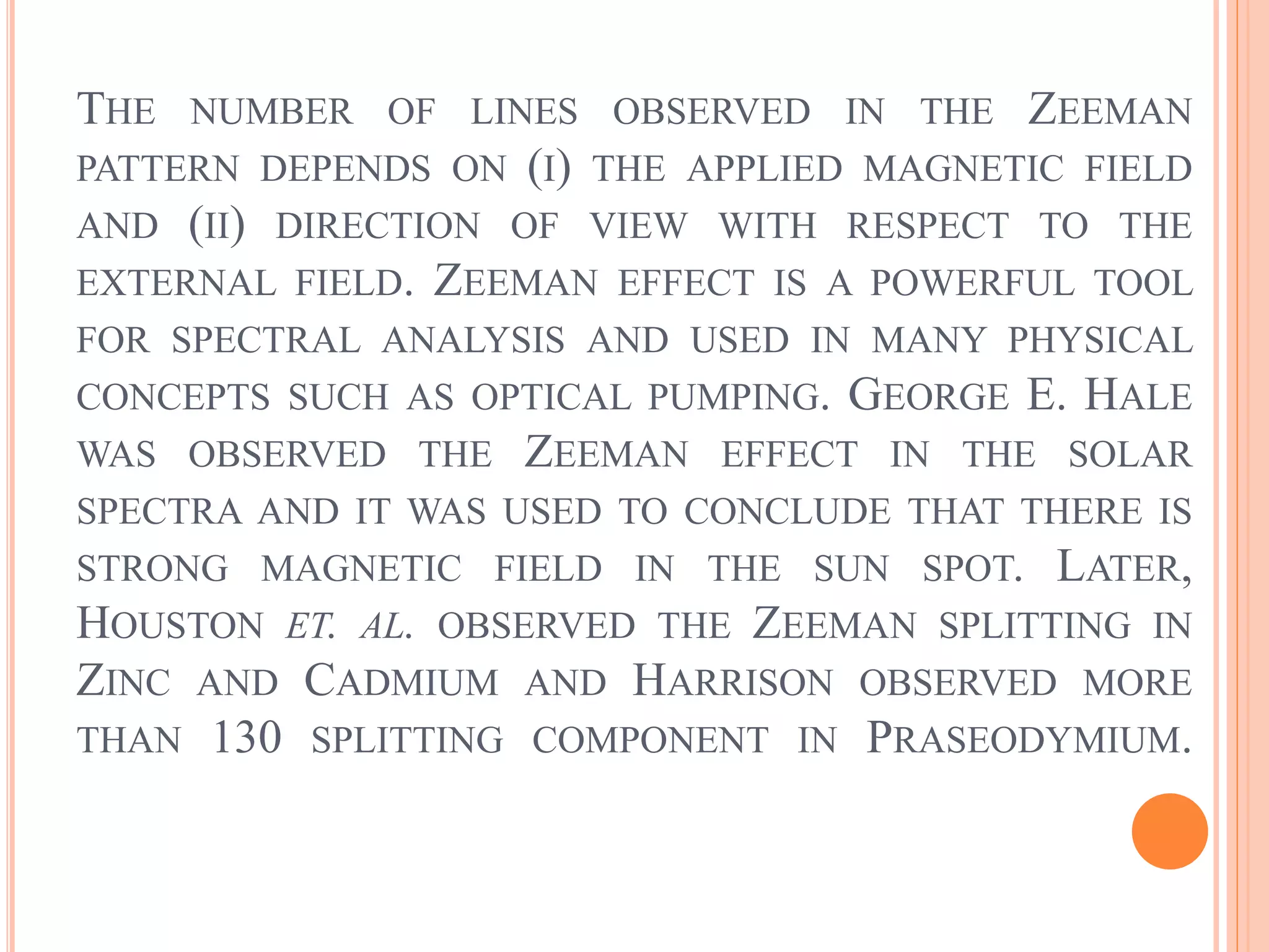 Zeeman effect | PPTX