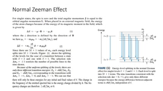 Zeeman Effect normal and Anomalous zeeman effect | PDF