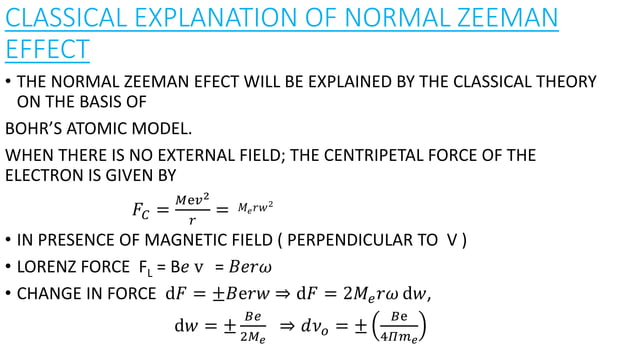 ZEEMAN EFFECT by Abhijit Puhan M.Sc.pptx | Physics | Science