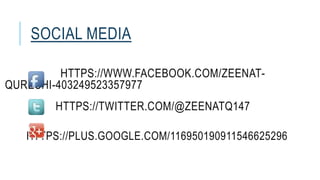 Zeenat qureshi | PPTX | Education