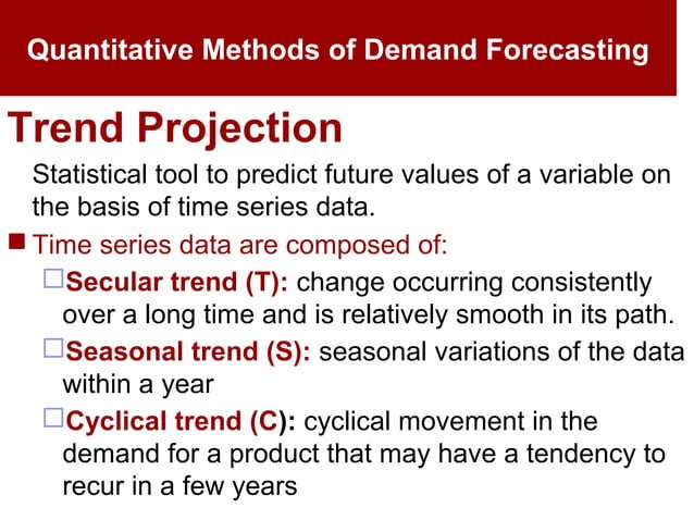 demand forecasting techniques | PPT | Business | Business and Finance
