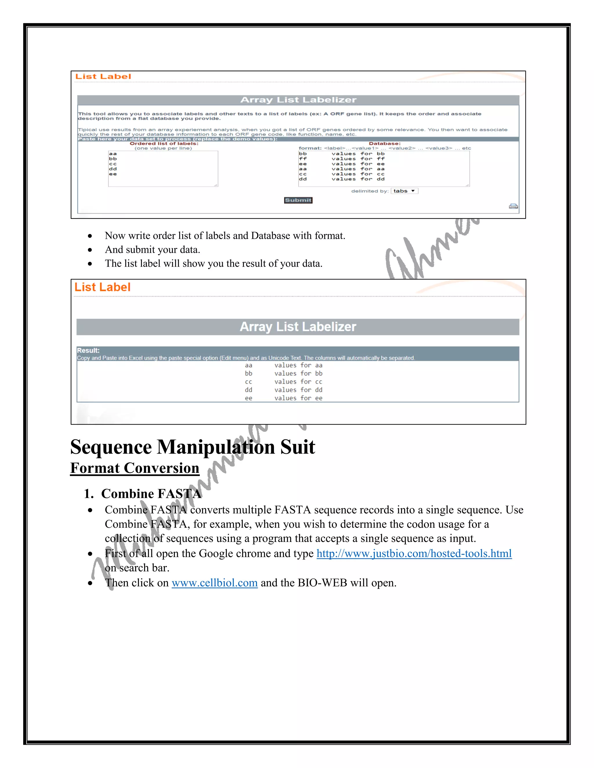 Bioinformatics complete manual | PDF