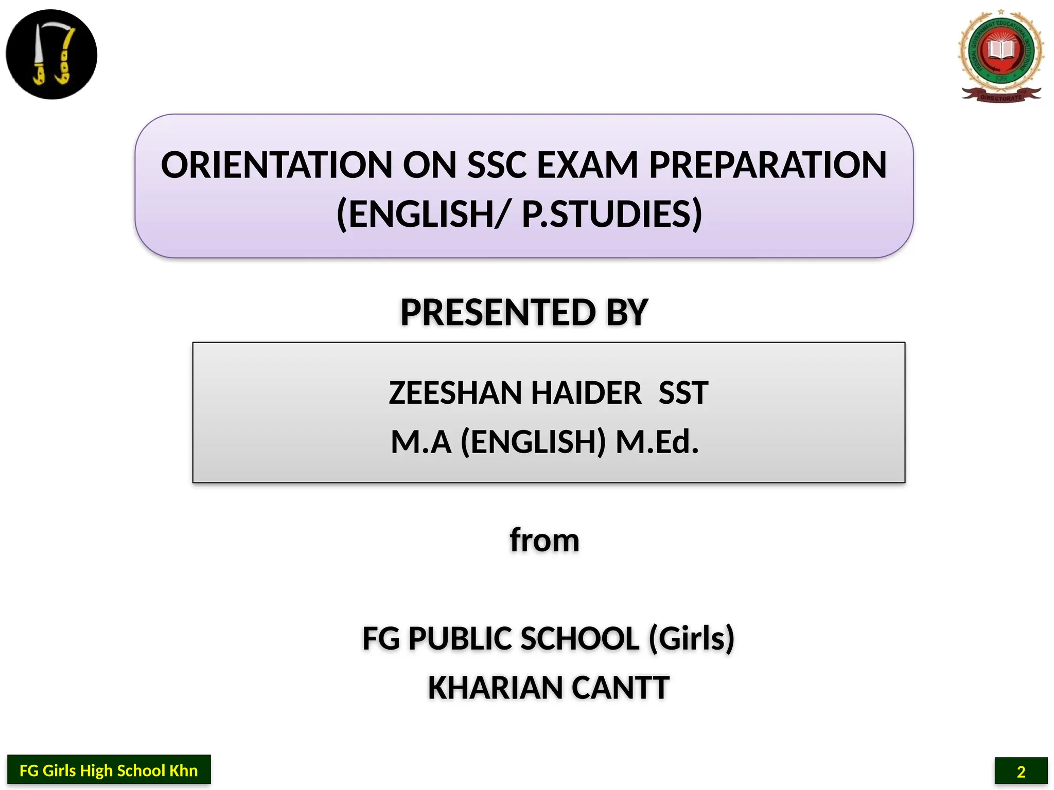 presentation of teaching methodology of fbise board | PPTX