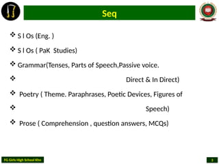 presentation of teaching methodology of fbise board | PPTX
