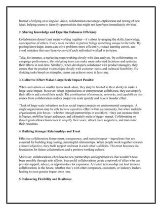 Zeeshan Hayat - How Collaboration Amplifies Impact - Working Together ...