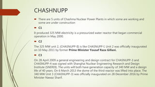 Chashma Neuclear Power Plant CHASHNUPP and its Economical Effect | PPTX
