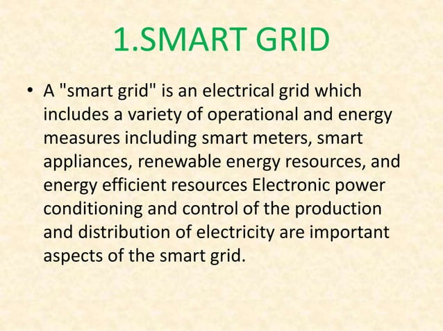 smart grid | PPTX