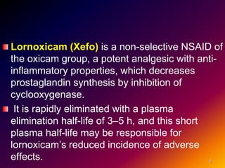 Lornoxicam ( Xefo) | PPT
