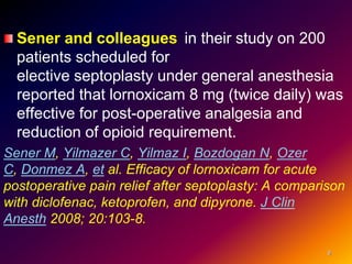 Lornoxicam ( Xefo) | PPT