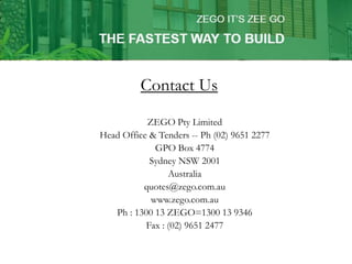 ZEGO Domestic HomeFORMS | PPT