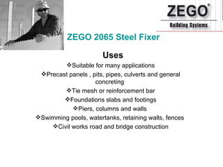 Zego product overview | PPT | Civil Engineering Industry | Industries