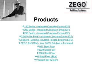 Zego product overview | PPT | Civil Engineering Industry | Industries