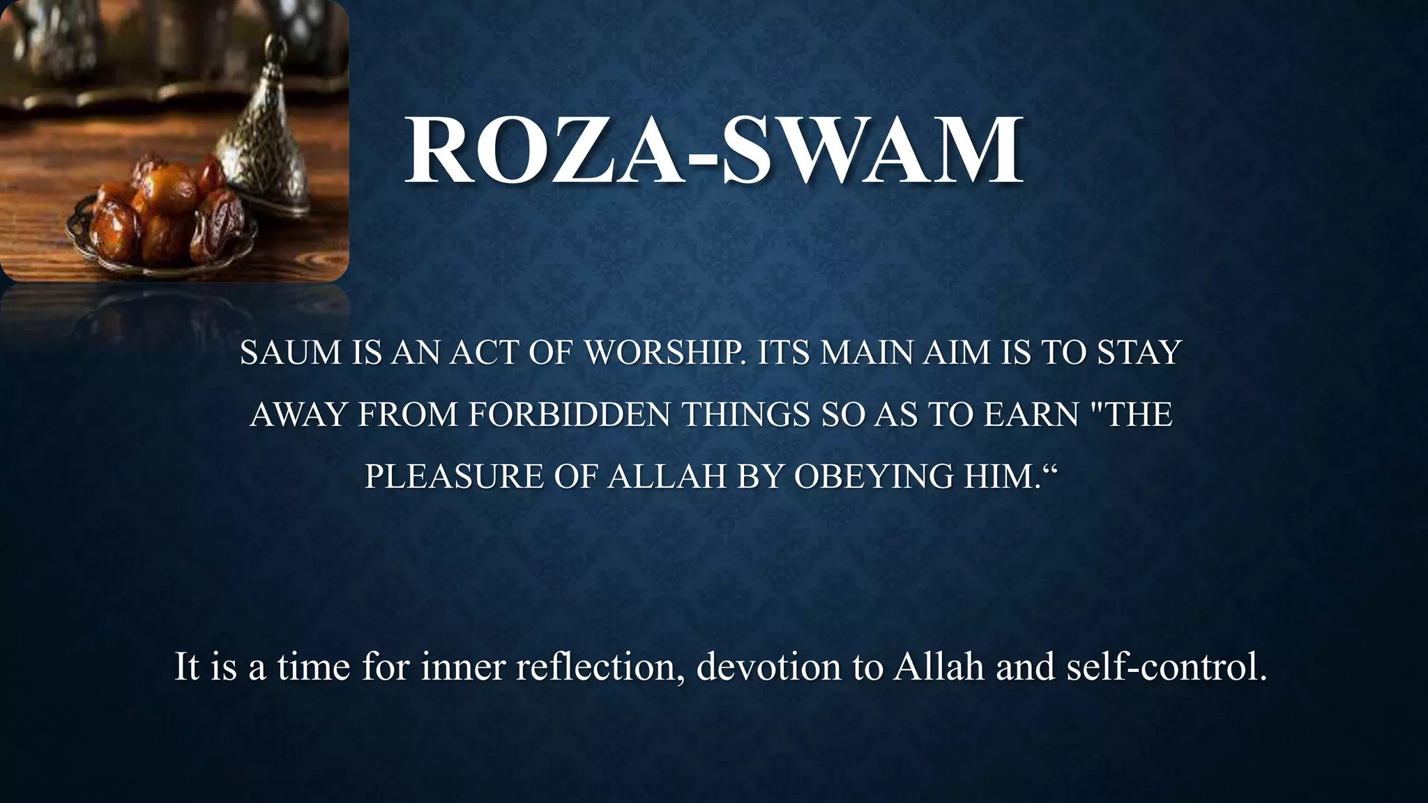 Roza (fasting) presentation | PPT