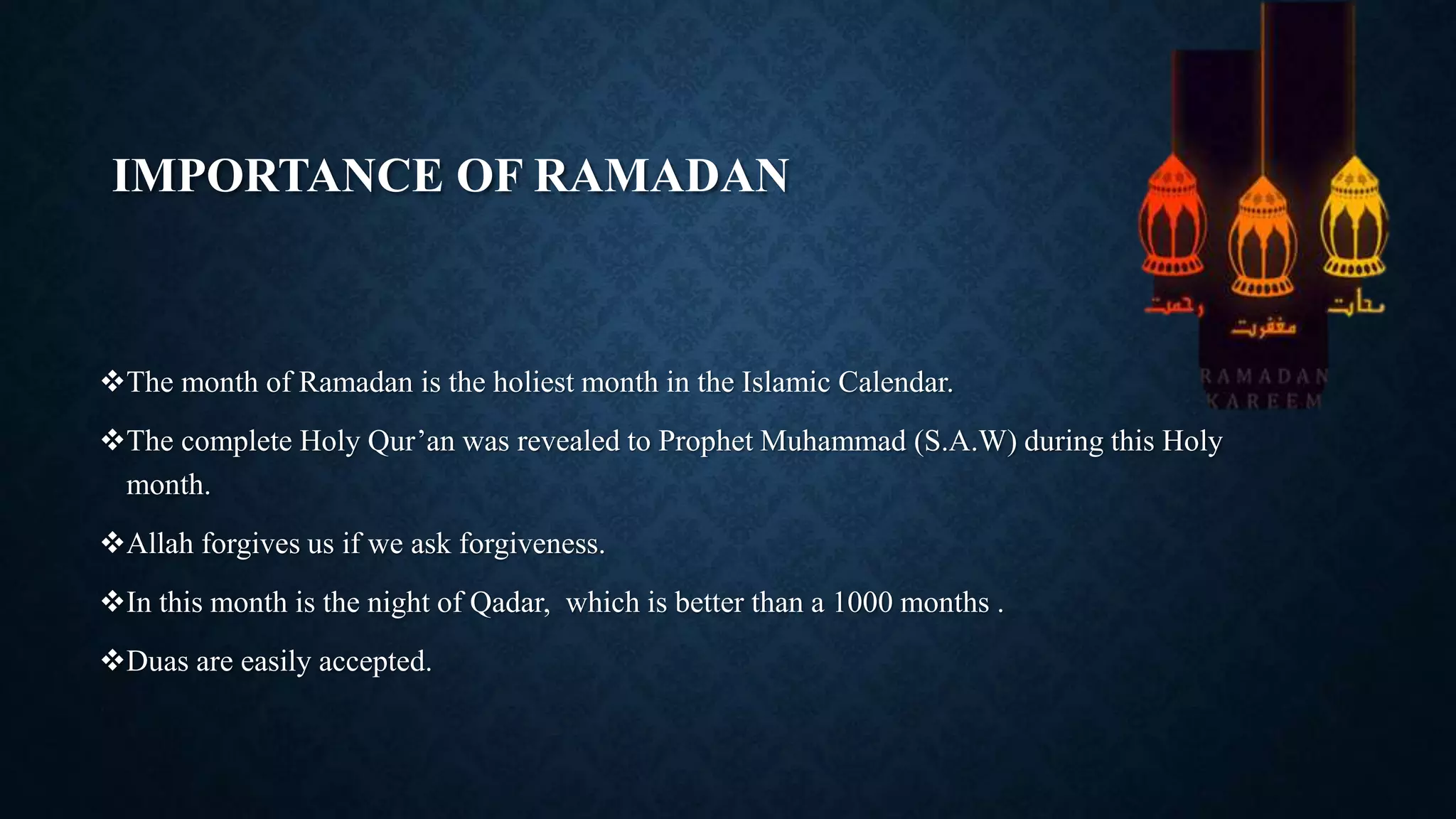 Roza (fasting) presentation | PPT