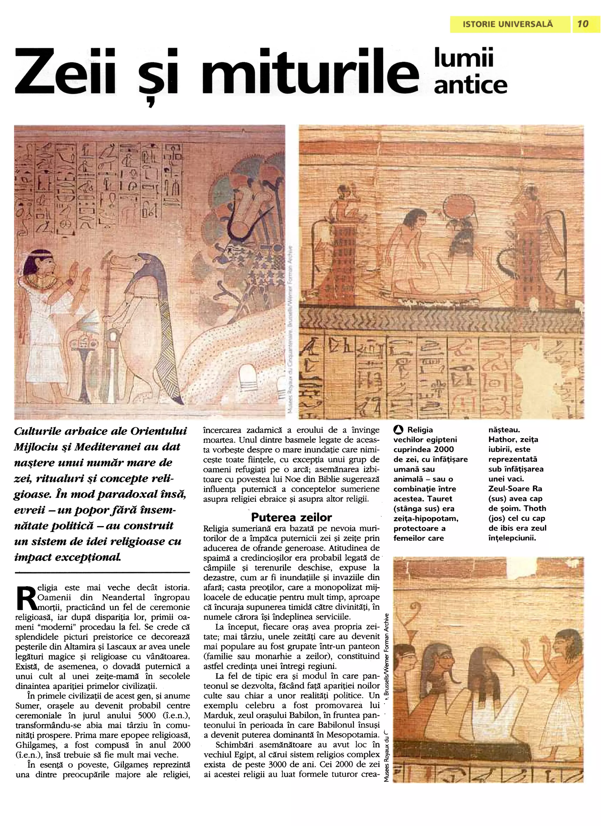 Zeii si miturile lumii antice | PDF