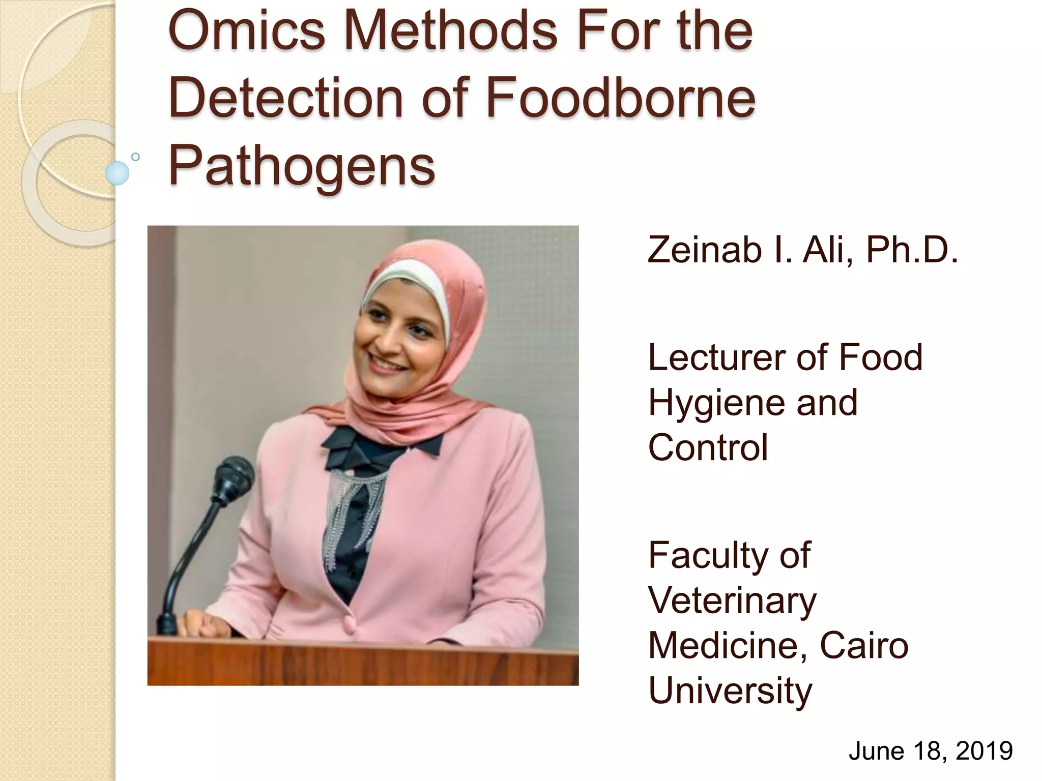 Omics methods for detection of foodborne pathogens | PPTX
