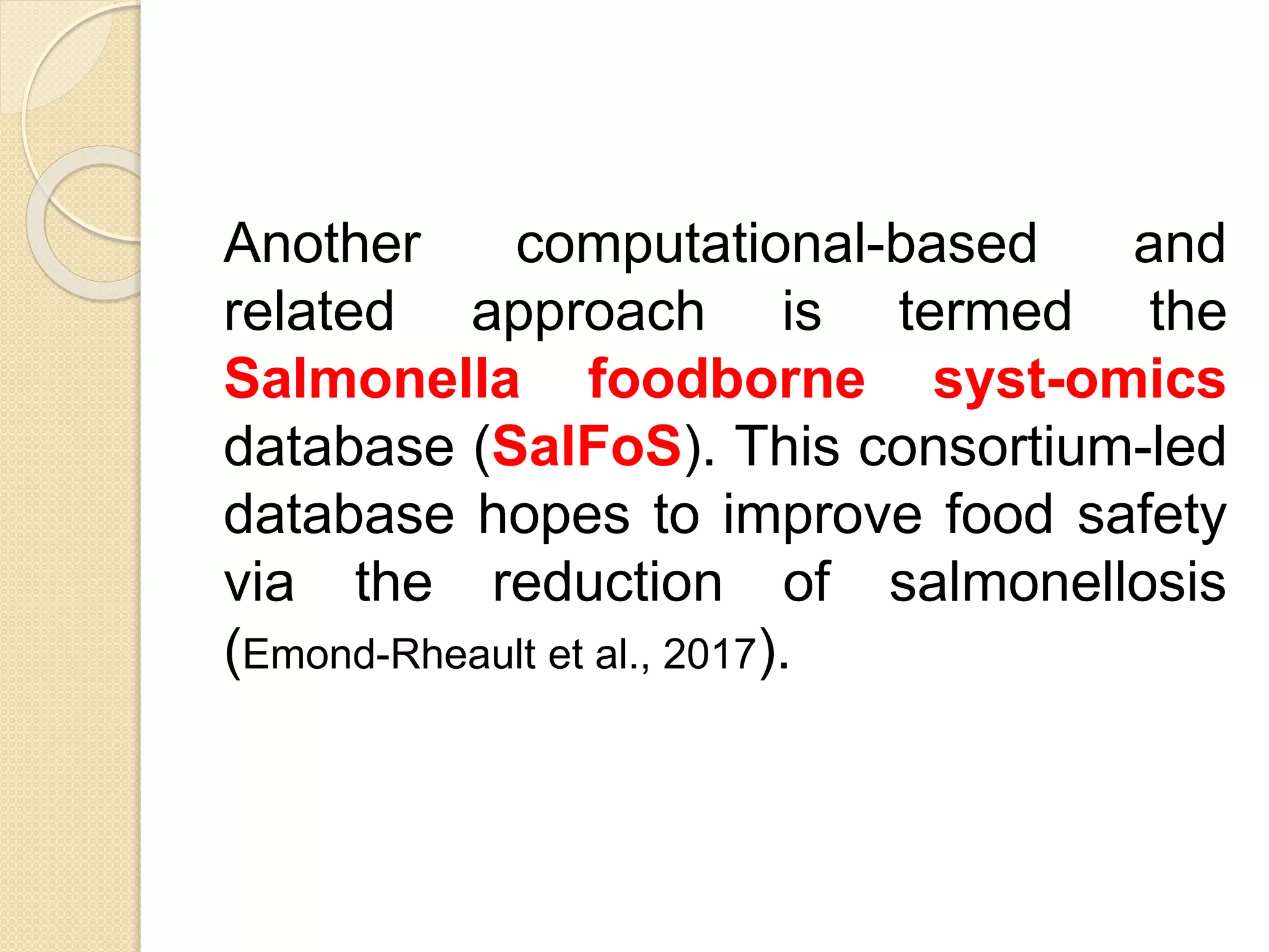 Omics Methods For Detection Of Foodborne Pathogens Pptx Genetics