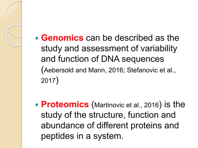 Omics Methods For Detection Of Foodborne Pathogens Pptx Genetics