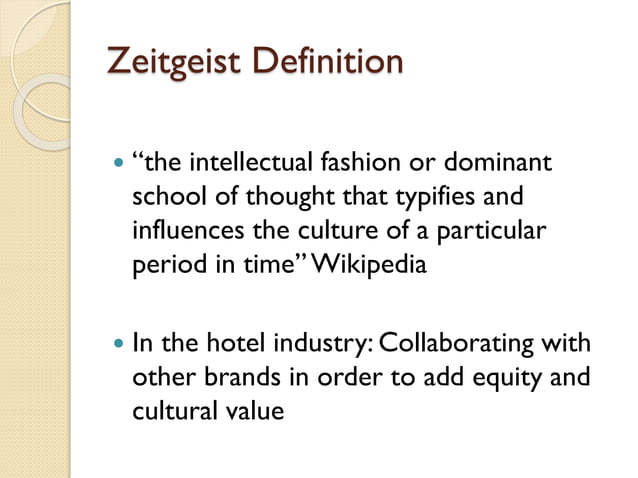 Zeitgeist mindset | PPT
