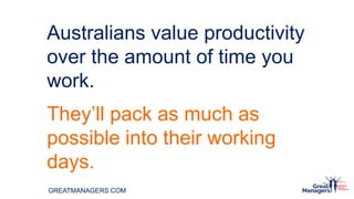 13 Surprising Aspects of Workplace Culture in Australia | PDF