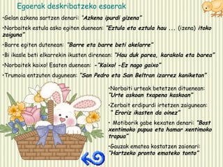 Zelan egin ipuin bat | PPT