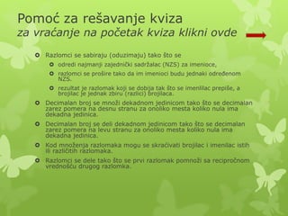 razlomci-kviz | PPSX