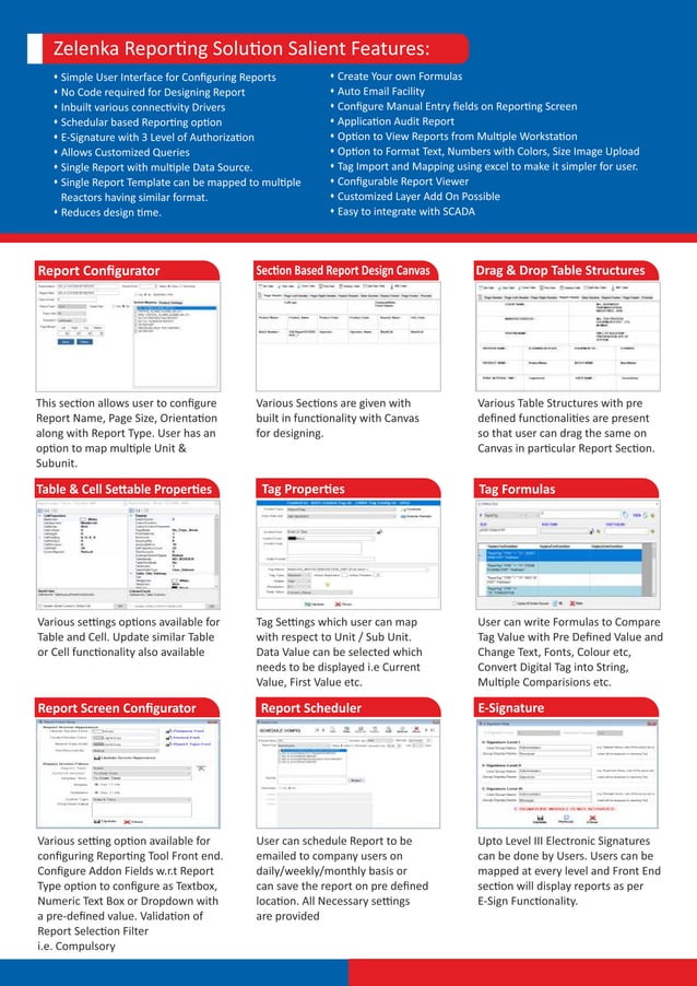 Zelenka Reporting Solutions Software | PDF