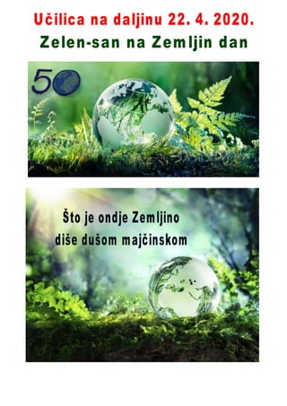 Zelen - san na Zemljin dan | DOCX