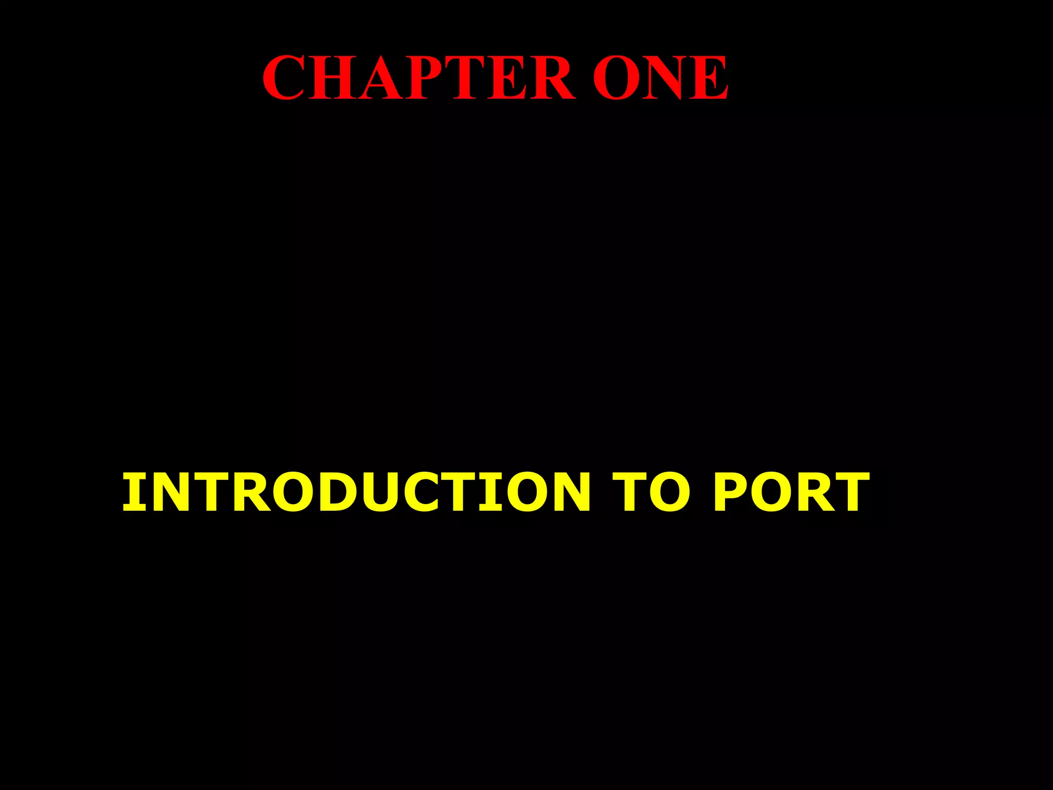 Port and Terminal Operations Management PPT | PPT