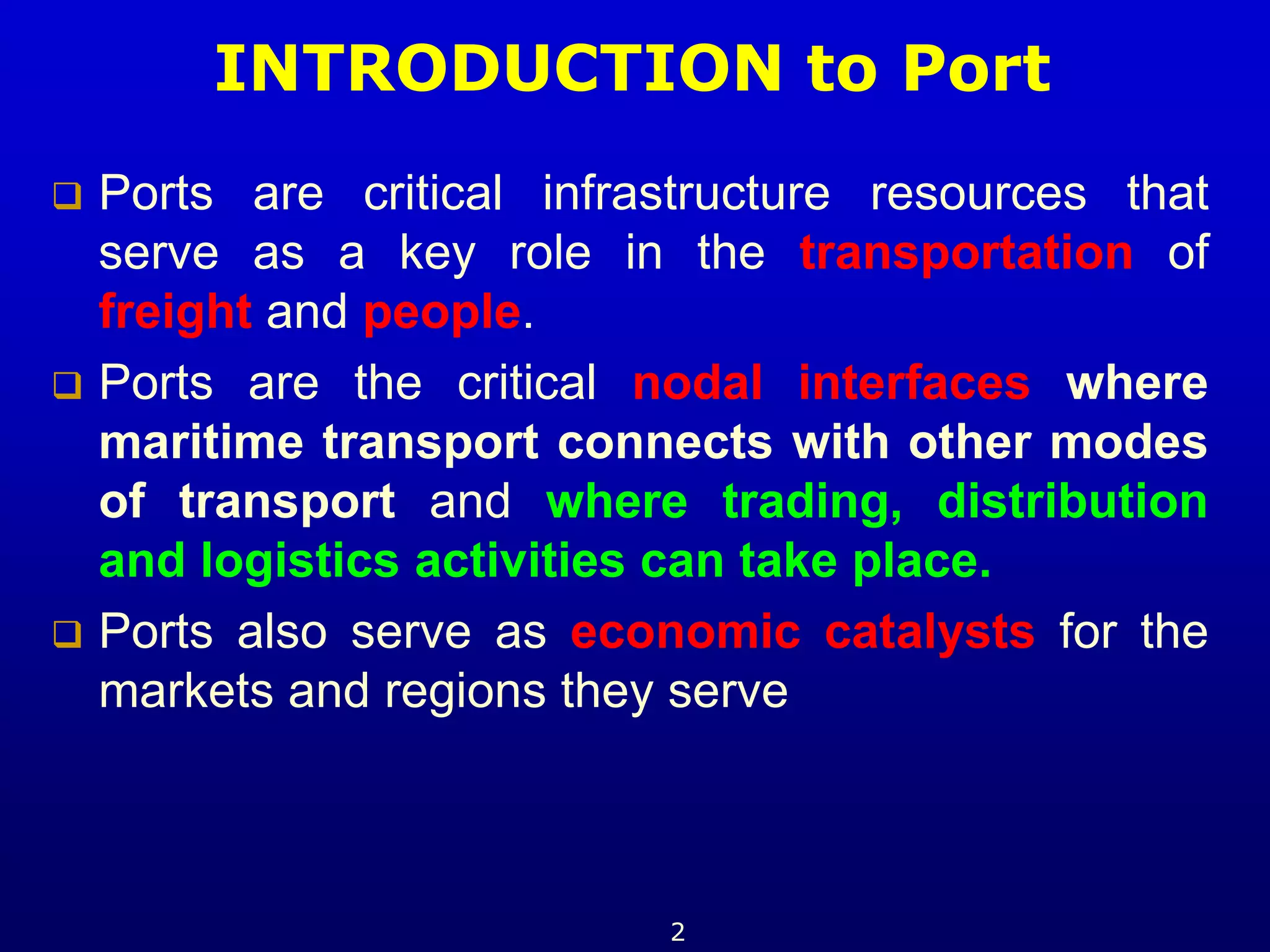 Port and Terminal Operations Management PPT | PPT