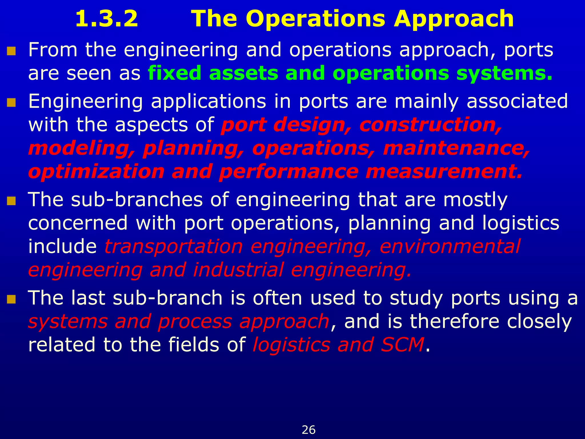 Port and Terminal Operations Management PPT | PPT | Cruises | Travel Type
