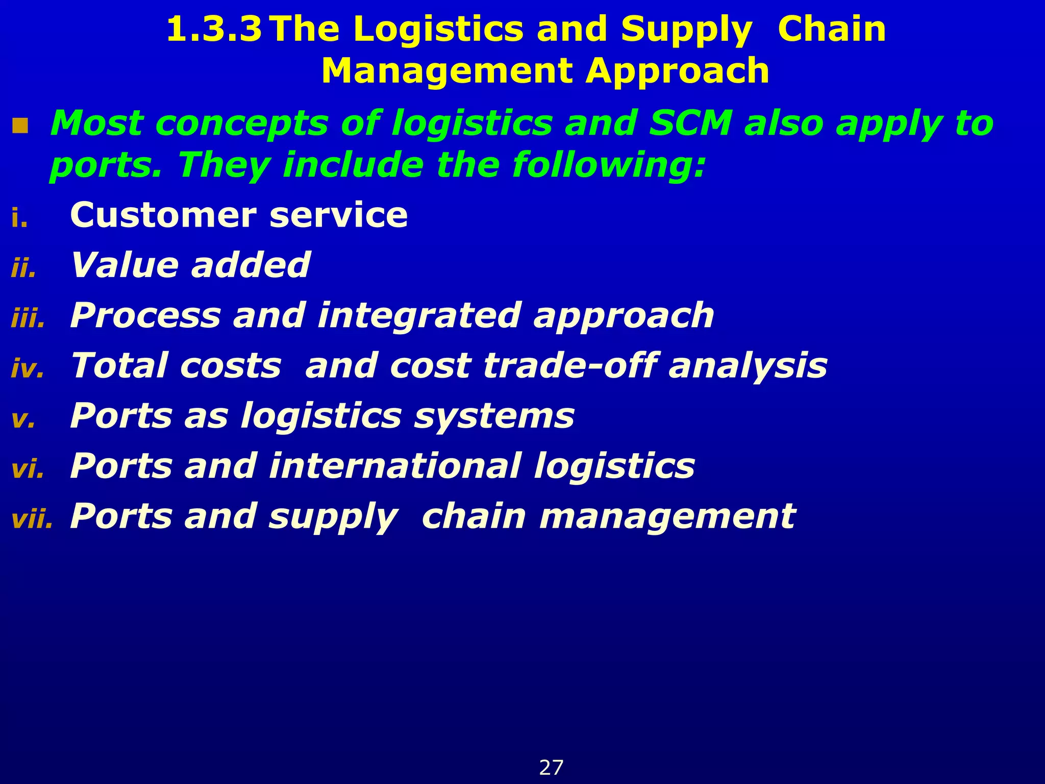 Port and Terminal Operations Management PPT | PPT | Cruises | Travel Type