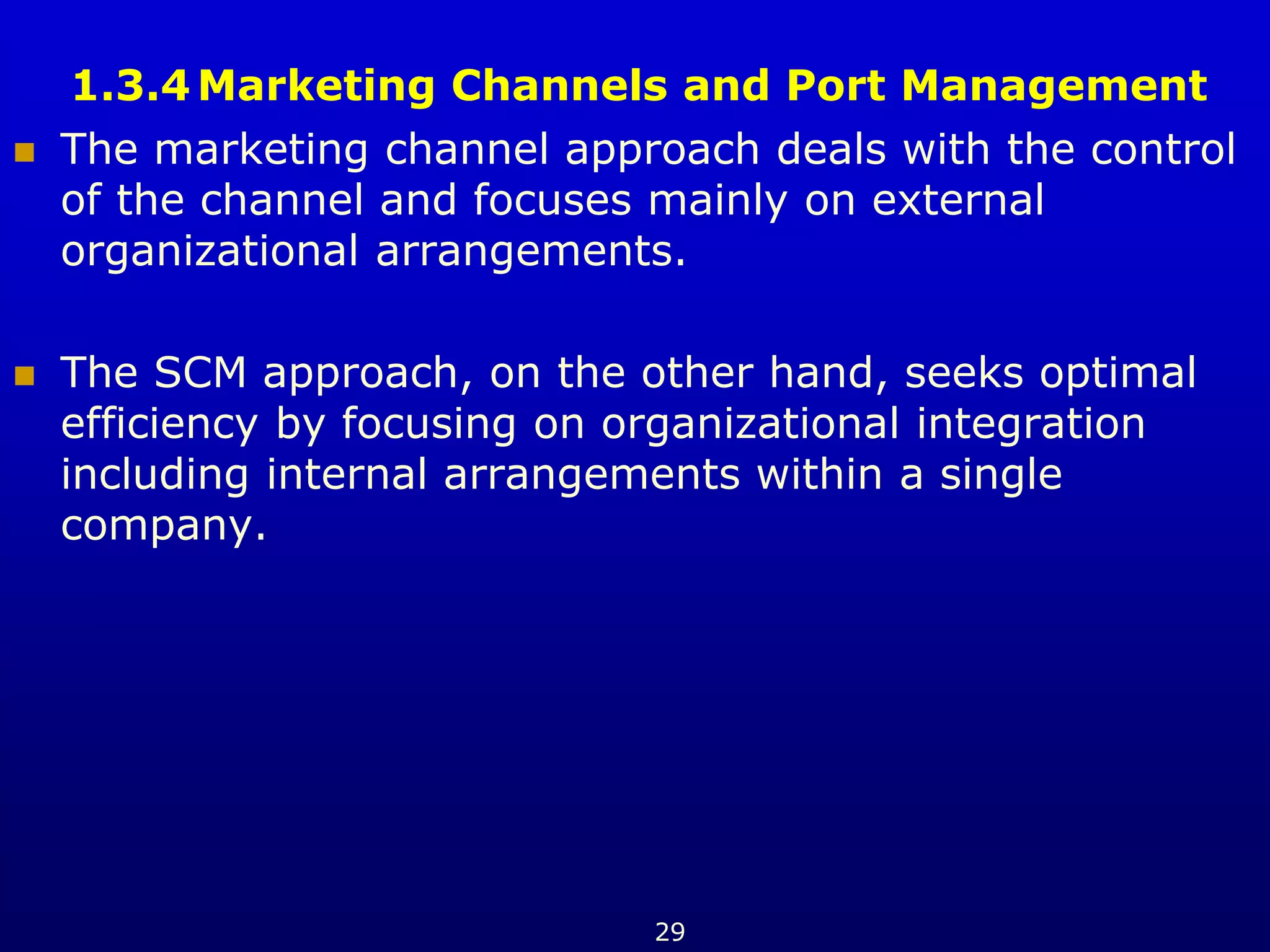 Port and Terminal Operations Management PPT | PPT