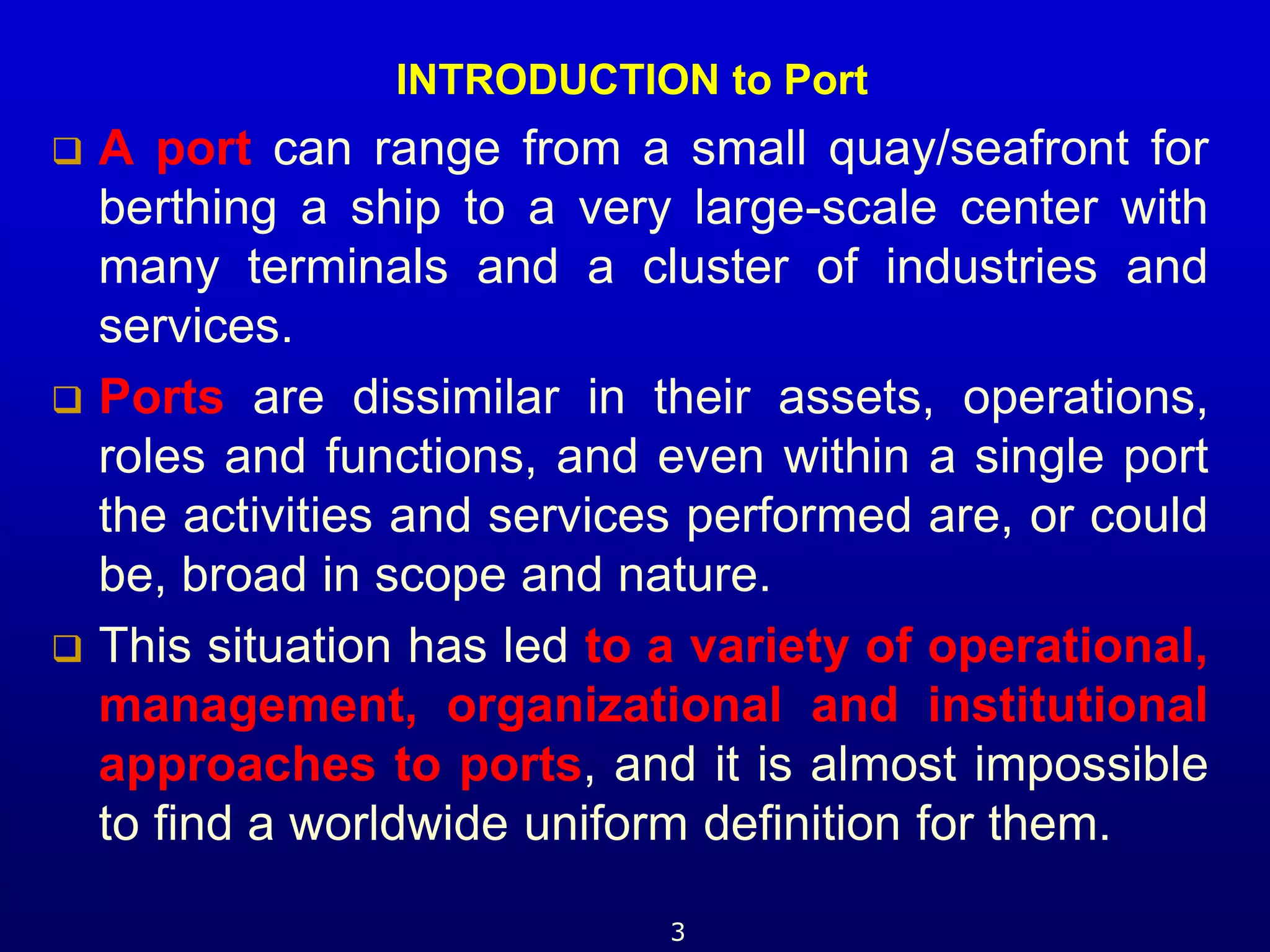 Port and Terminal Operations Management PPT | PPT