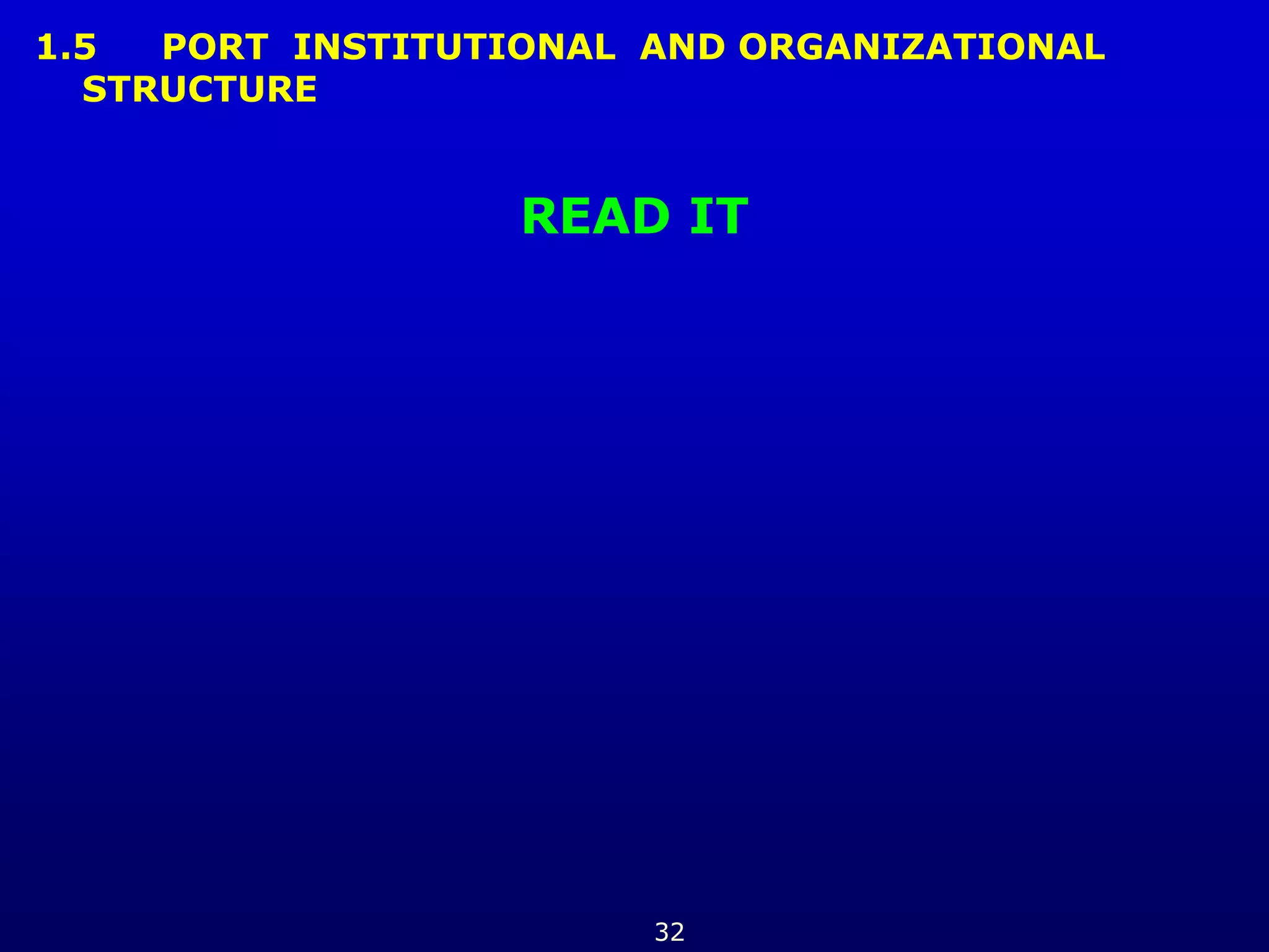 Port and Terminal Operations Management PPT | PPT