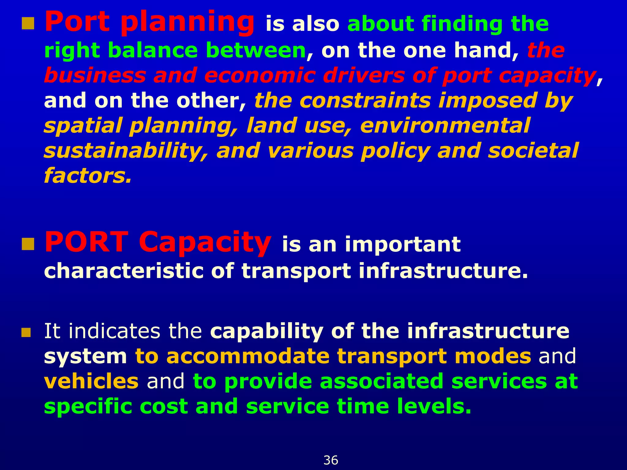 Port and Terminal Operations Management PPT | PPT