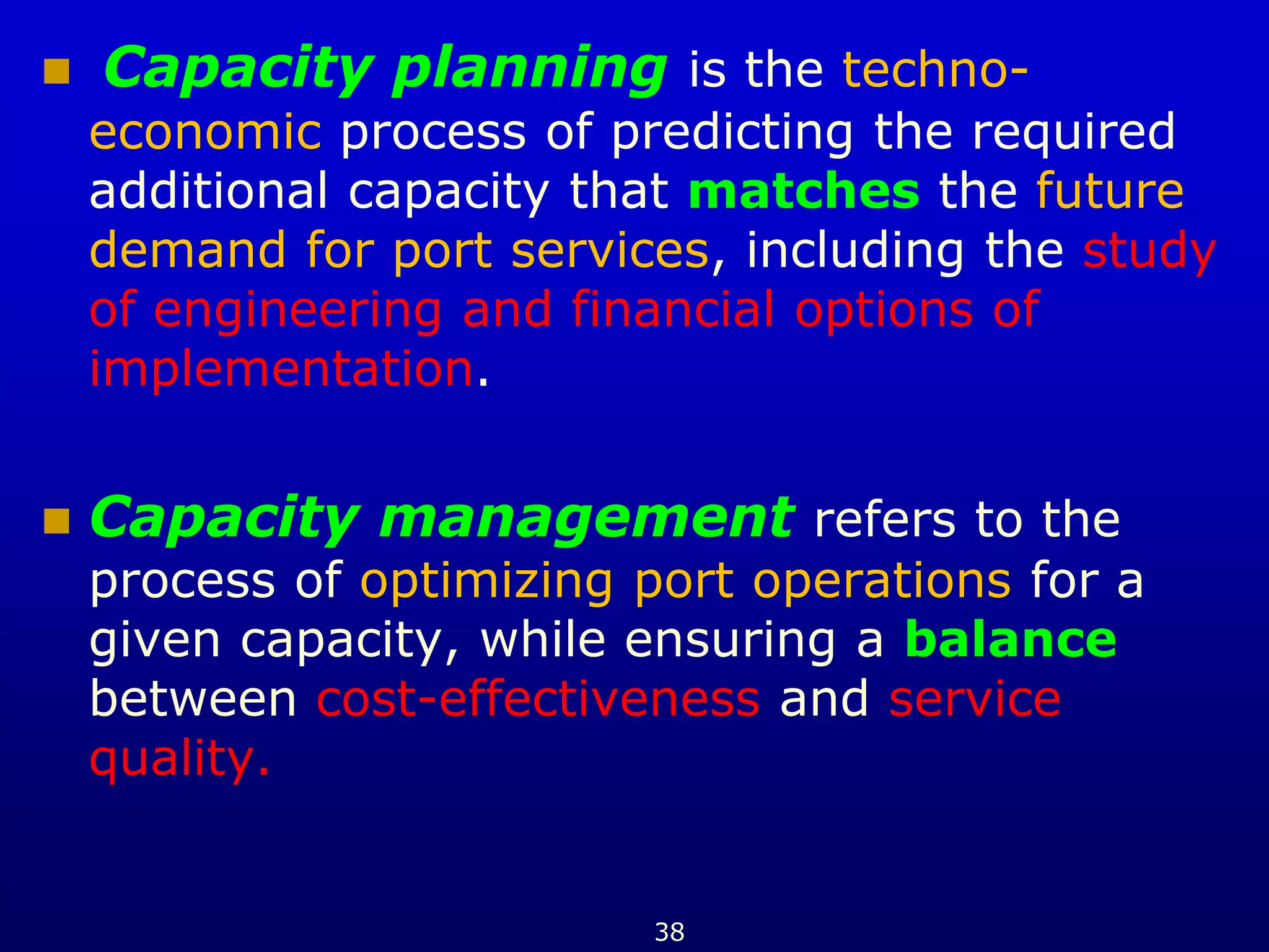 Port and Terminal Operations Management PPT | PPT