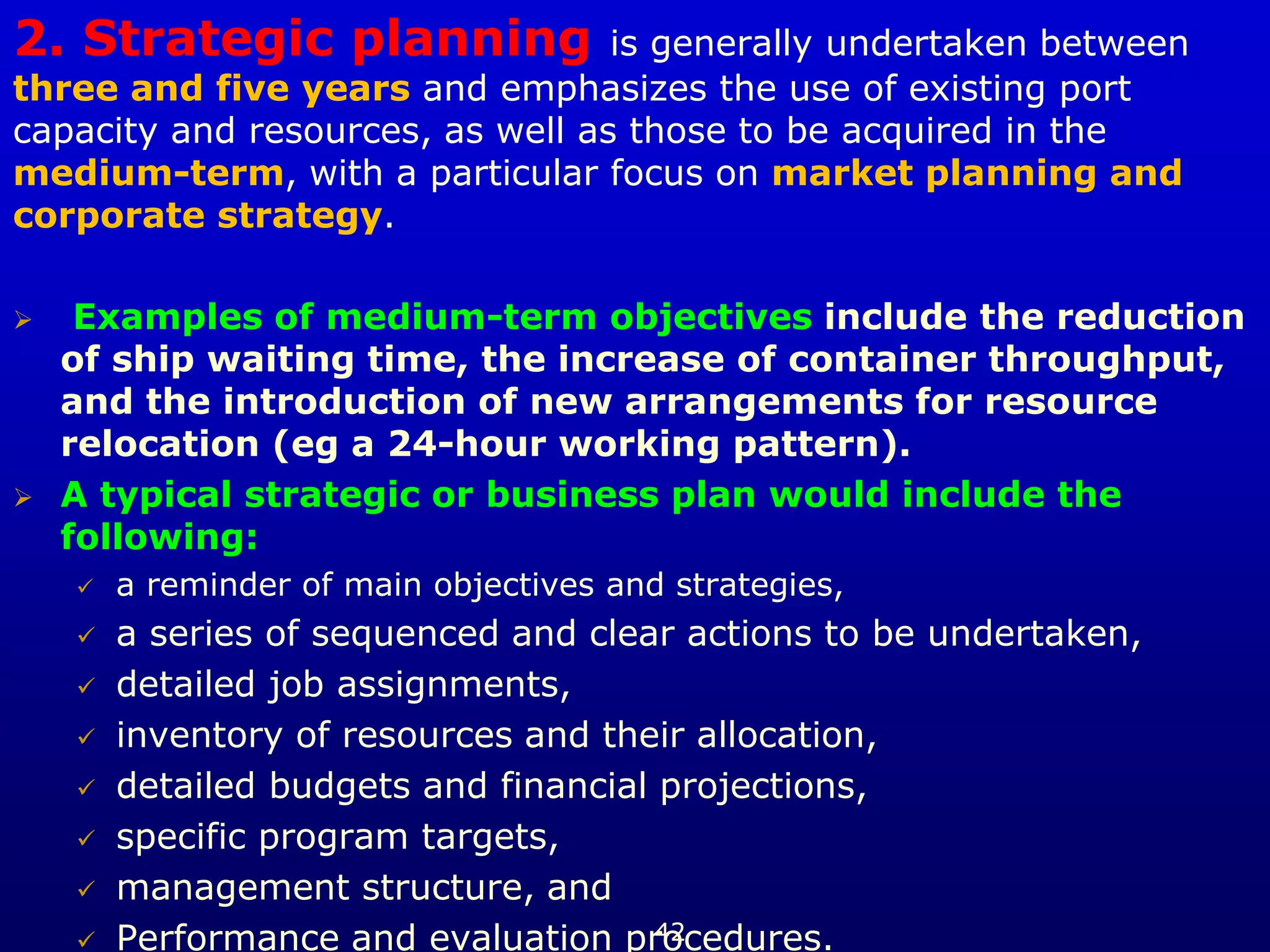 Port and Terminal Operations Management PPT | PPT