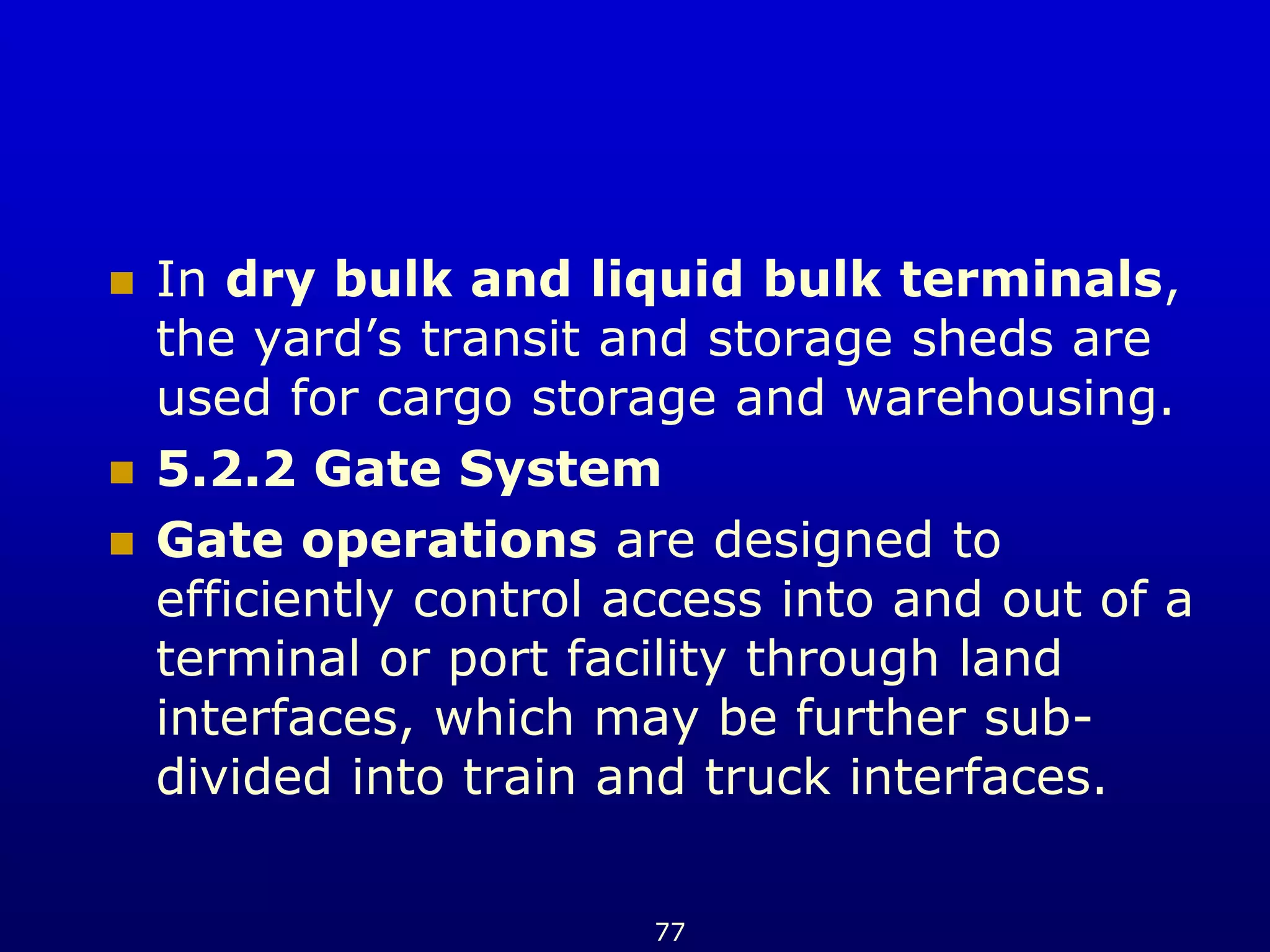Port and Terminal Operations Management PPT | PPT
