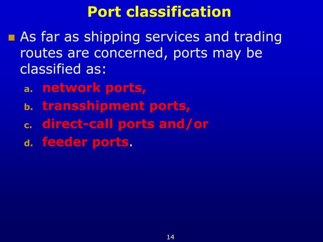 Port and Terminal Operations Management PPT | PPT | Cruises | Travel Type