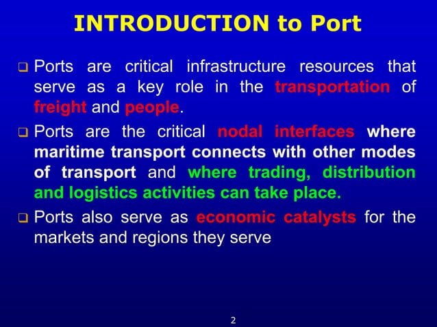 Port and Terminal Operations Management PPT | PPT | Cruises | Travel Type