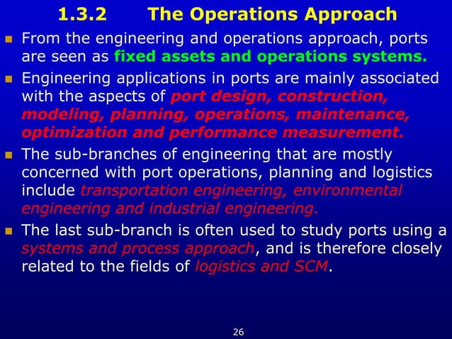 Port and Terminal Operations Management PPT | PPT | Cruises | Travel Type