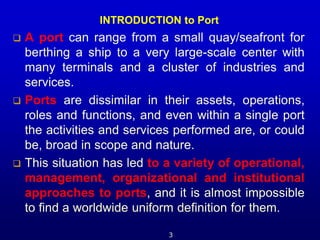Port and Terminal Operations Management PPT | PPT