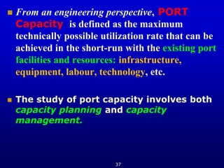 Port and Terminal Operations Management PPT | PPT