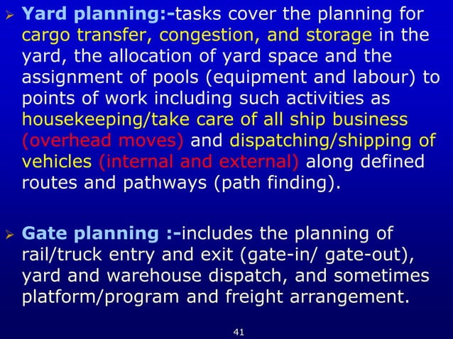 Port and Terminal Operations Management PPT | PPT | Cruises | Travel Type
