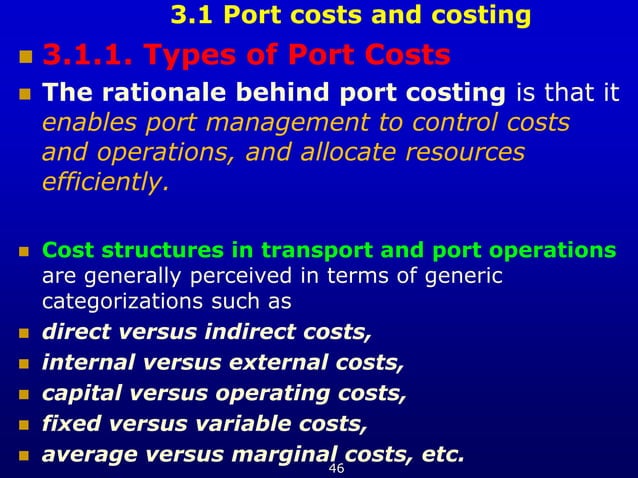 Port and Terminal Operations Management PPT | PPT | Cruises | Travel Type