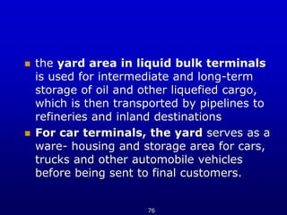 Port and Terminal Operations Management PPT | PPT