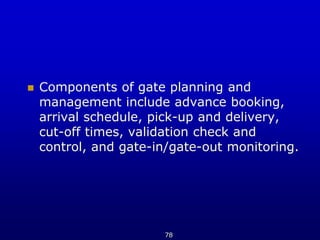 Port and Terminal Operations Management PPT | PPT
